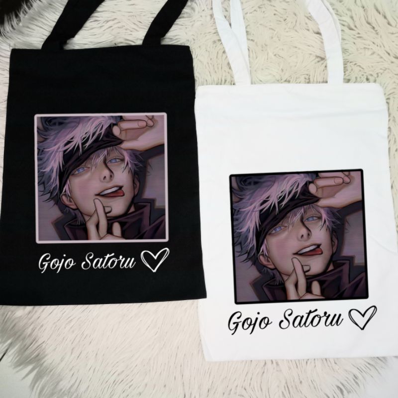 Gojo Satoru Husbu Totebag 100% Premium Canvas / Anime Gojo Satoru Husbu ...