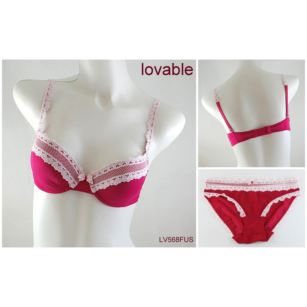 LOVABLE Thin Foam Wire Bra Set for Women Underwear LV568FUS | Shopee Philippines