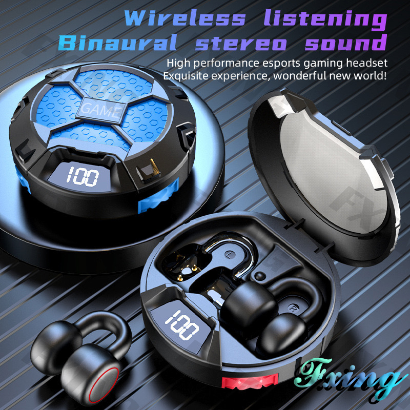 Original FXING K23 Wireless Headphone Bone Conduction Earring Gaming ...