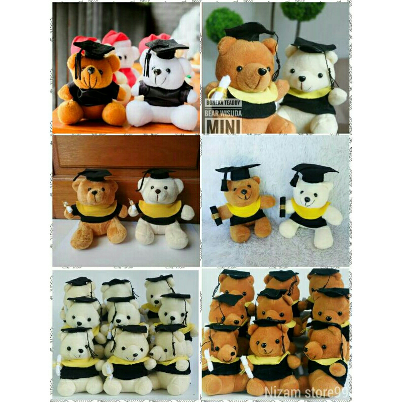 Graduation teddy bear Doll Graduation bear Doll 15cm Graduation bear ...
