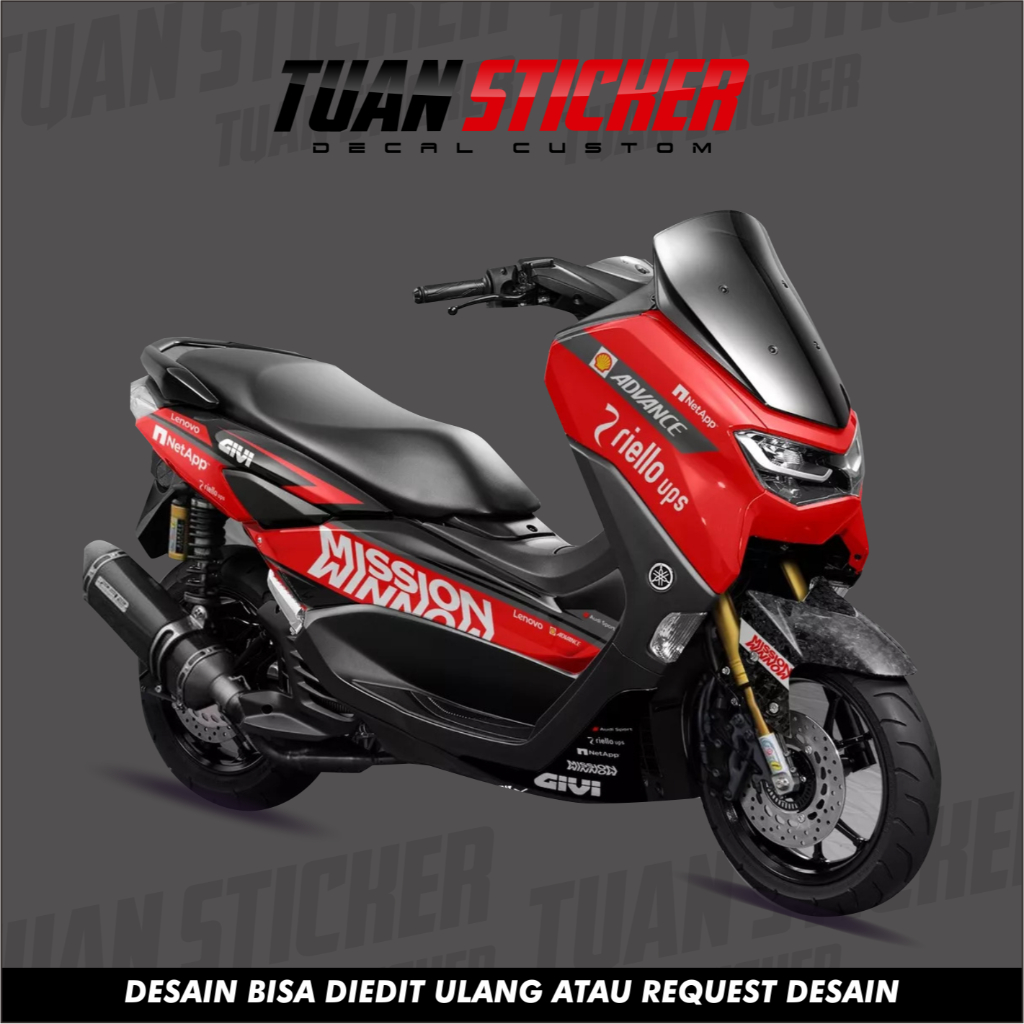 Sticker Striping Decal Yamaha Nmax 2020 2021 2022 2023 Full Body Dekal ...