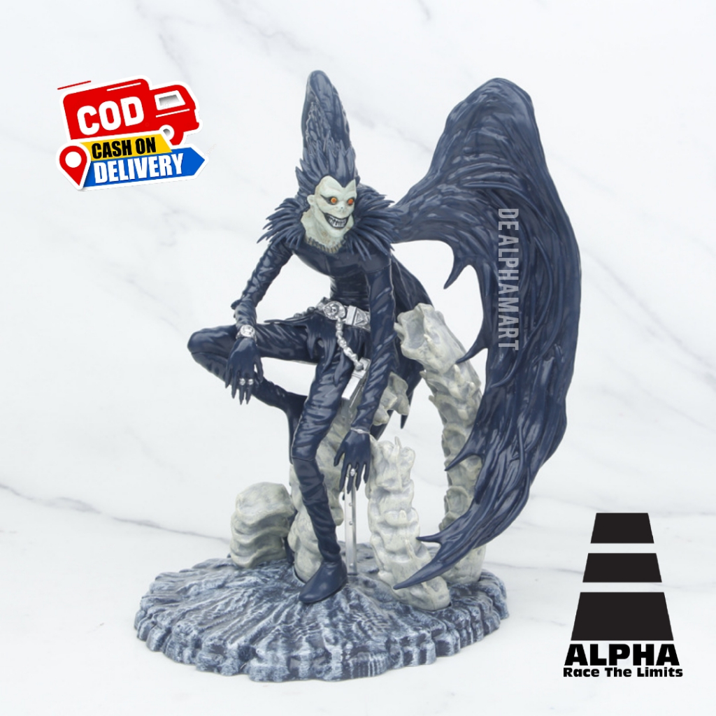 Action FIGURE RYUK SHINIGAMI DEATH NOTE 21CM PREMIUM ANIME WORK DESK ...