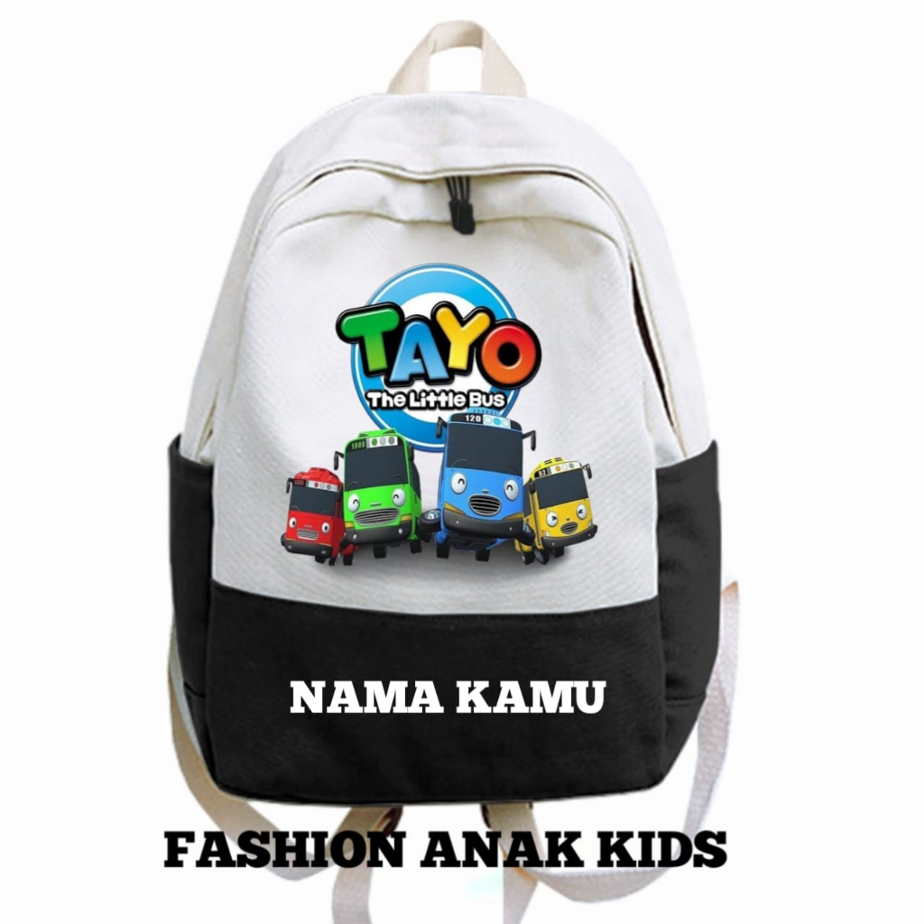 Elementary School Children's BACKPACK BACKPACK/TK BUS LOGO MOTIF TAYO ...