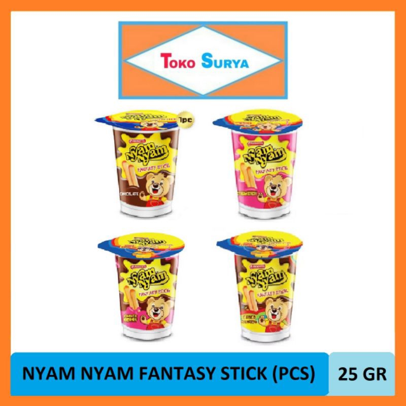 Nyam Nyam Fantasy Stick Chocolate/Strawberry/Choco Berry/Choco Rainbow ...