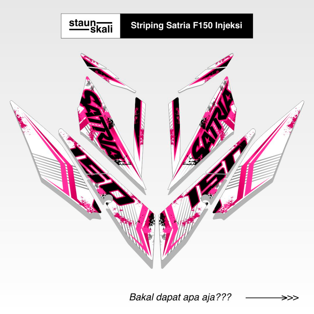 Striping Satria Injection 150 Variations (15) Custom 2016 2017 2018 ...