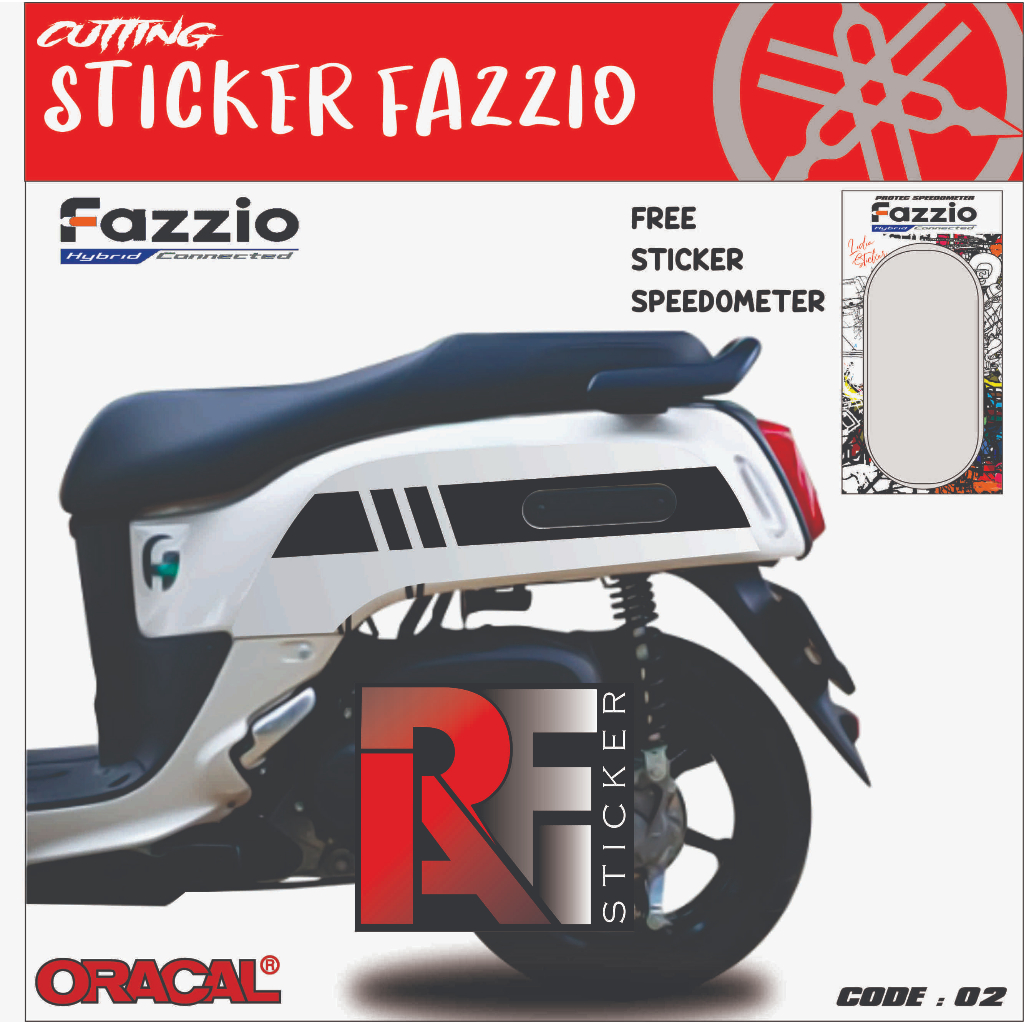 Striping FAZZIO Minimalist Sticker FAZZIO 03 | Shopee Philippines