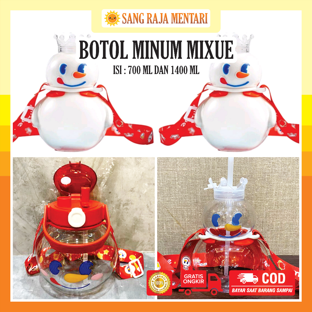 Original Snow King Mixue Bottle 700 ml | Get a Long Strap | Shopee ...