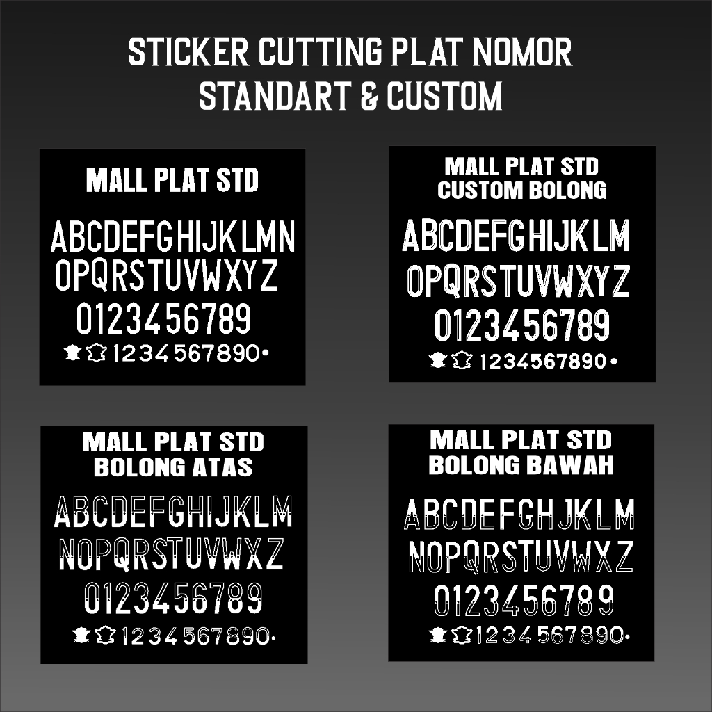 Motorcycle Number Plate STICKER - Standard And CUSTOM Number Plate ...