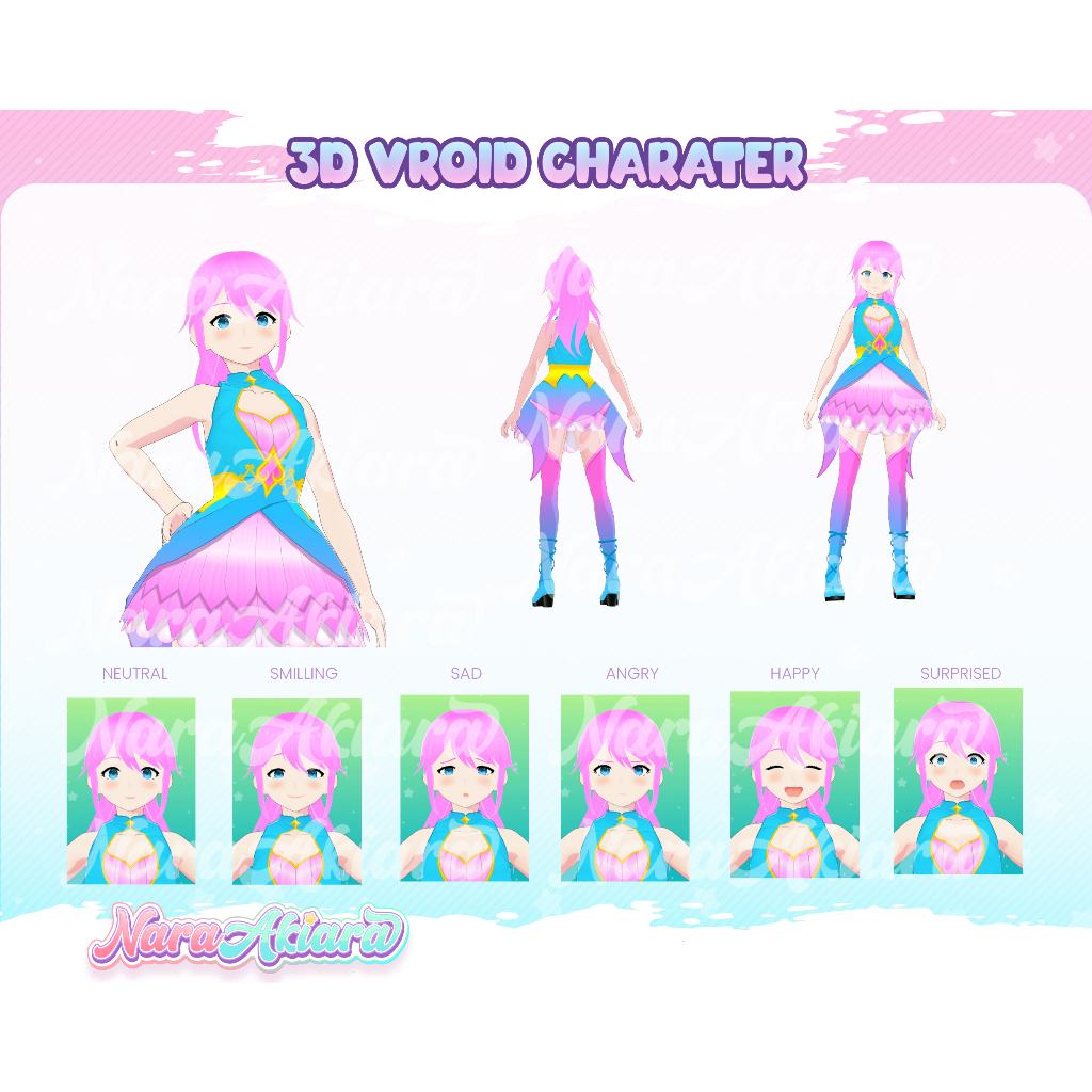 Transform Your Streaming with Ready-to-Use 3D Vroid Characters, 3D ...