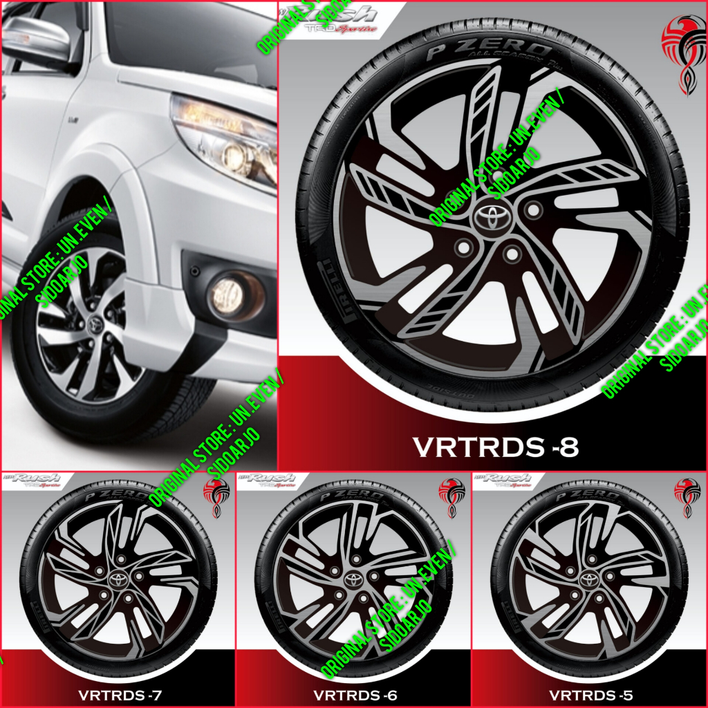 Toyota RUSH TRD VELG STICKER NEW DESIGN | Shopee Philippines