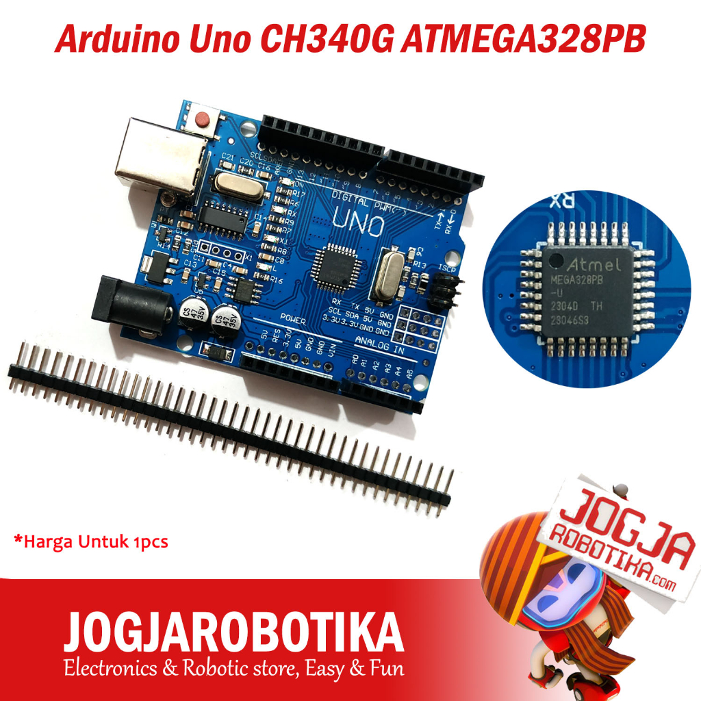 Arduinoo Uno R3 ATmega328P SMD CH340 CH340G IC Without Data Cable | Shopee Philippines