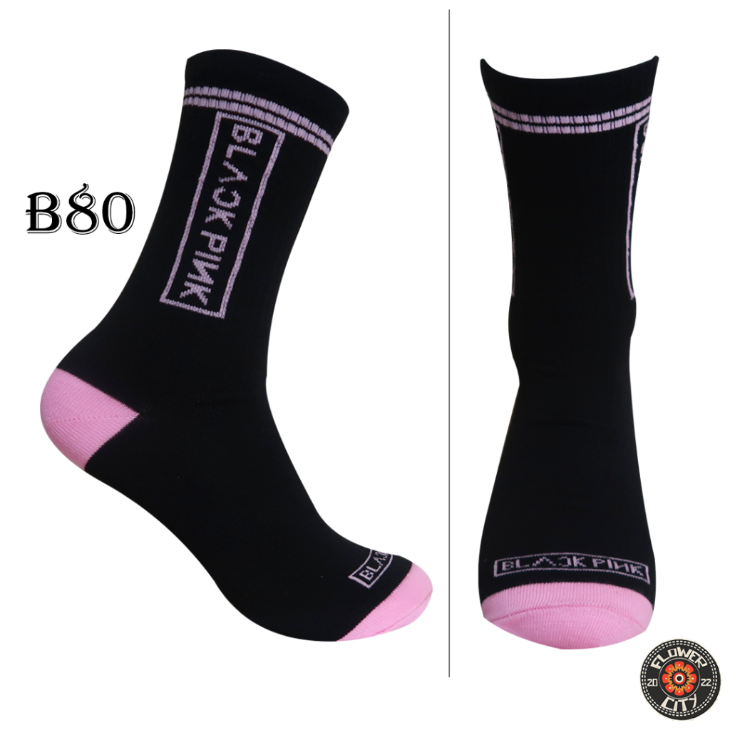 Oldschool Socks with K-Pop Blackpink Motif (FC) No. B80 | Shopee ...