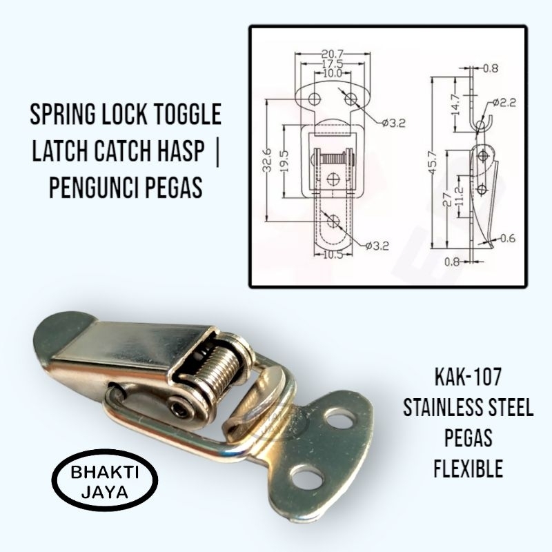 Spring Lock Toggle Latch Catch Hasp | Spring Lock | Sister - J107 ...