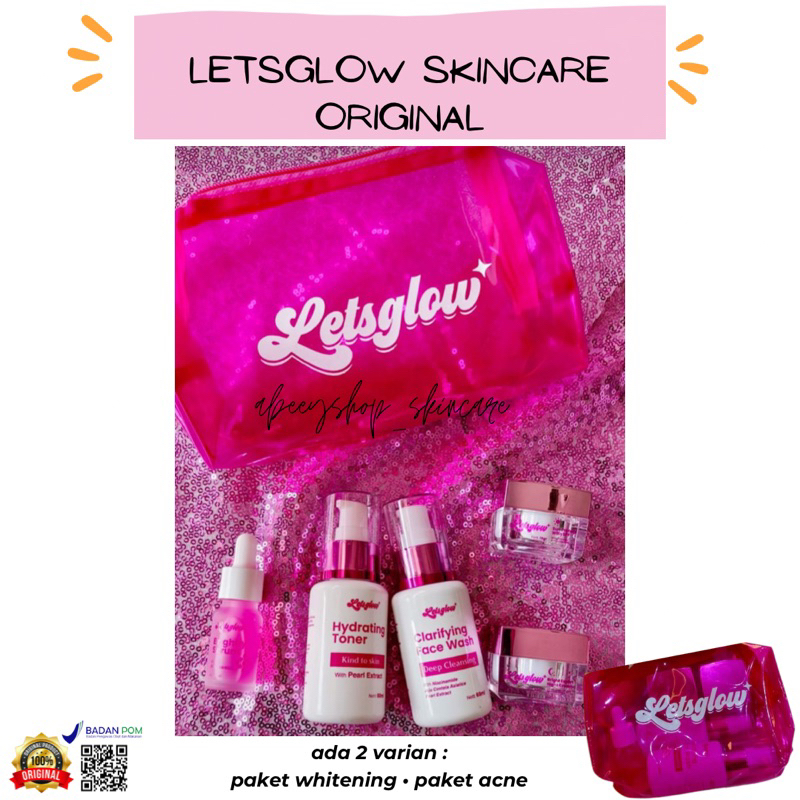 Letsglow SKINCARE ORIGINAL/LET SGLOW BPOM VIRAL Safe | Shopee Philippines