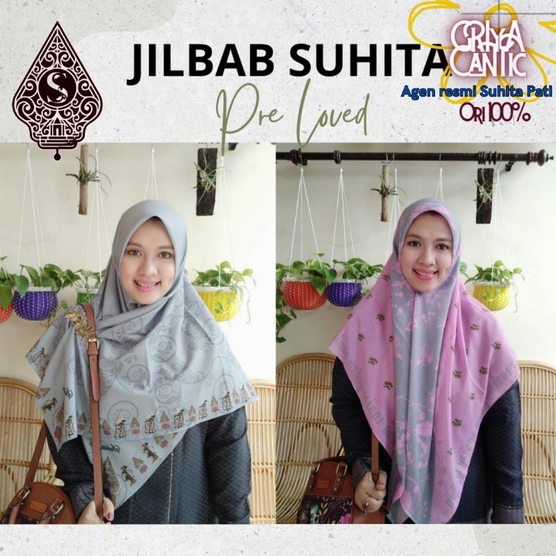 Hijab Suhita Pre Loved Version 1 And Version 2 | Shopee Philippines