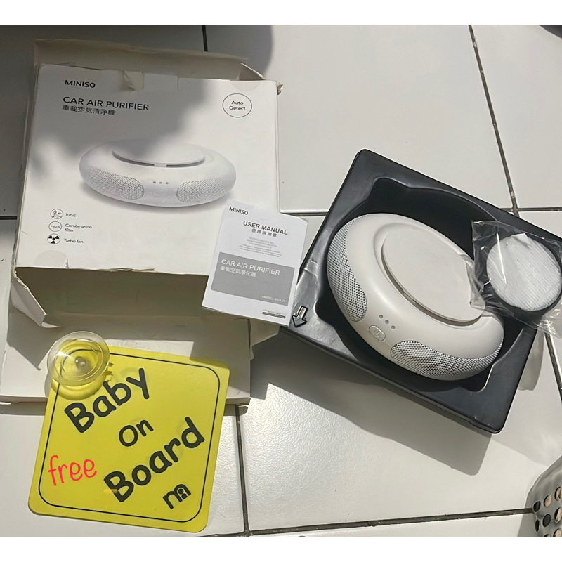 Miniso car air purifier new + bonus | Shopee Philippines