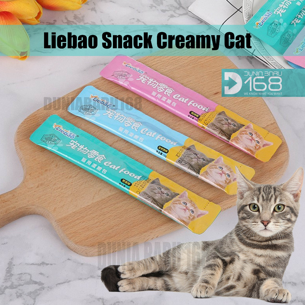Snack Cat strip Liebao Snack Creamy Cat 15gr/Cat Snack/Cemilah Healthy ...
