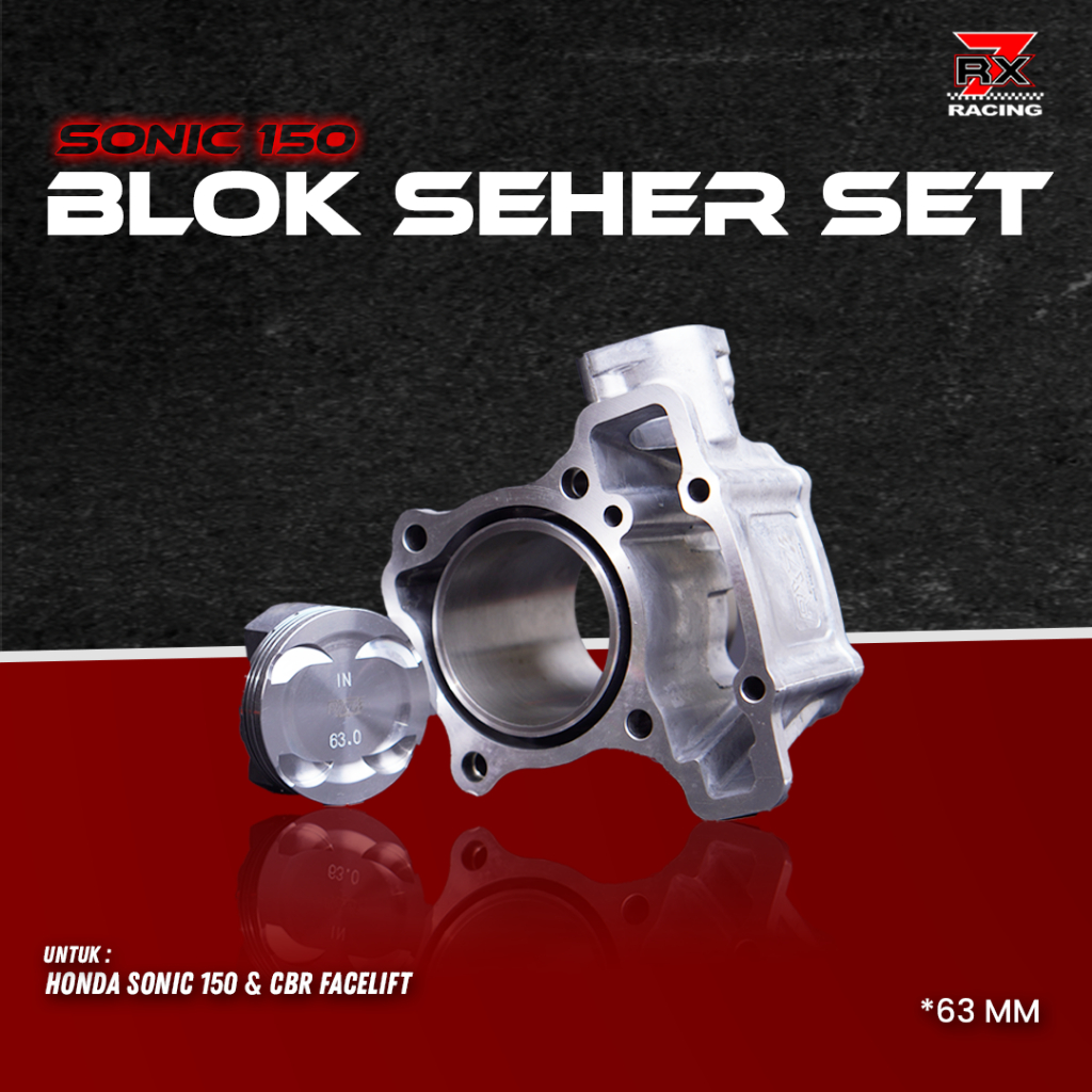 Sonic 150 Cb New Cbr Facelift Supra Piston Block BoreupGTR Set Diameter ...