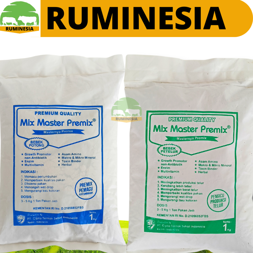 Mix MASTER Premix PQ Duck 1KG - Premix To Stimulate Duck Growth, Cut ...