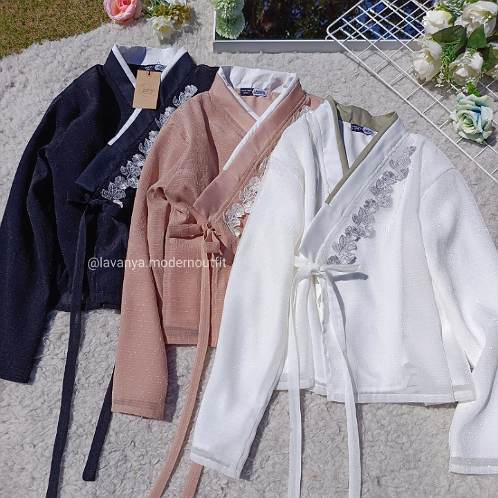 Lavanya - Estella Sparkling Modern Korean Hanbok for Graduation ...