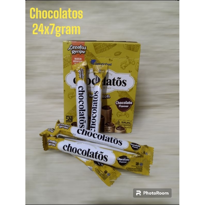 Chocolatos wafer roll/ Chocolate Flavor wafer roll/ cokolatos ...