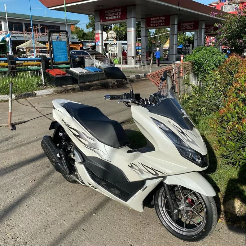 Transparent STRIPING Sticker PCX 150 PCX 160 Fire STRIPING CUSTOM ...