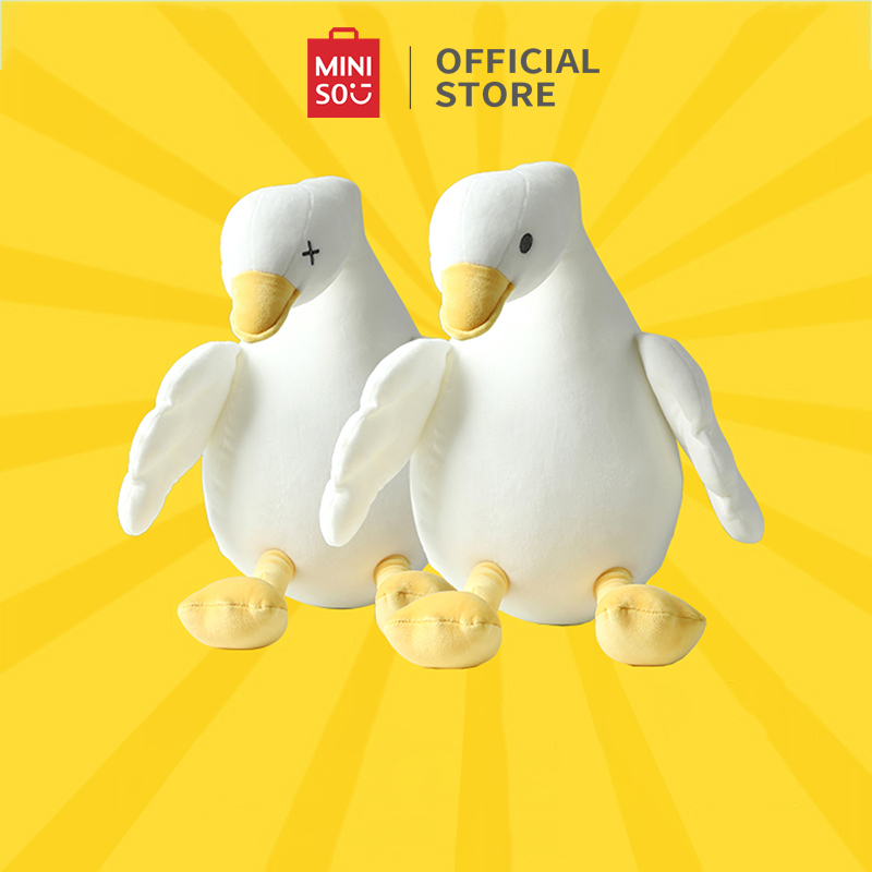 PUTIH Miniso Plush Doll Toy Goose Plush Doll Cute White Swan Plush Doll ...