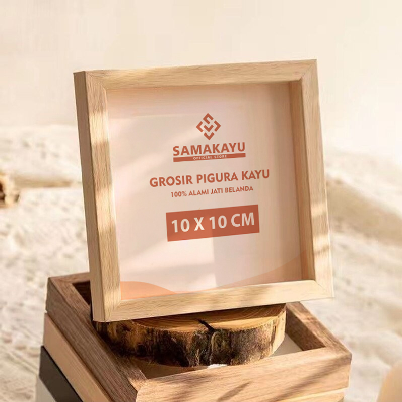 KAYU Dutch Teak Wood Frame Photo Frame 10x10 CM | Shopee Philippines