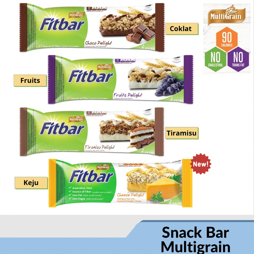 Fitbar Multigrain All Variants Delight 22gr - Delicious & Delicious Diet Snack | Shopee Philippines