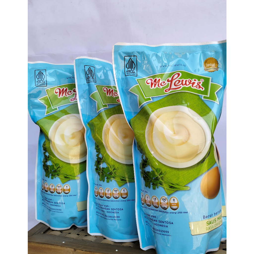 Mc Lewis Mayonnaise Original 1 kg Free Bubble Wrab and Thick Box ...
