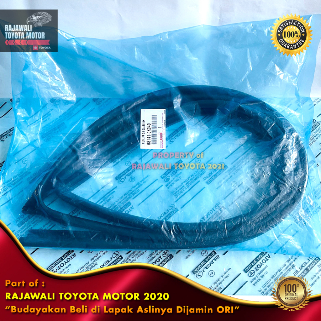Innova 2004-2015 Front Door Glass Rubber Right & Left Channel Run Glass ...