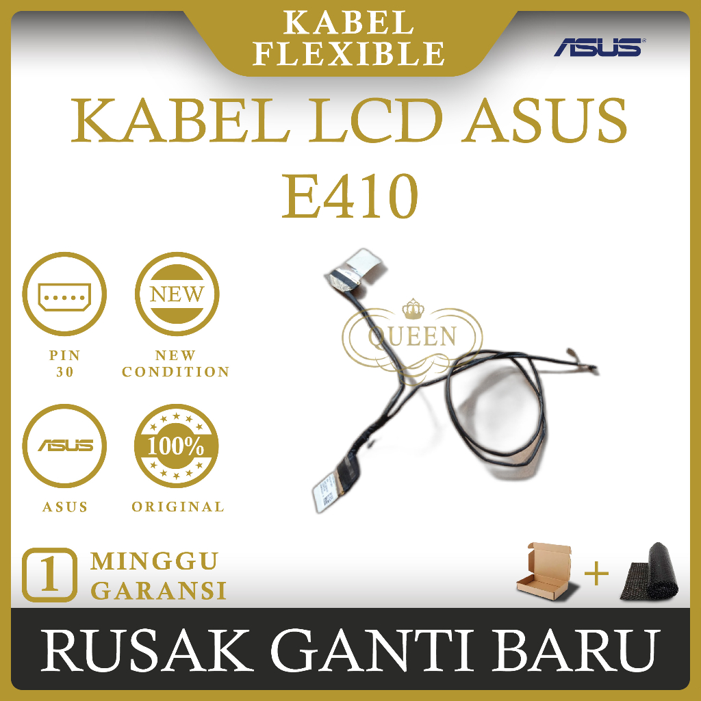 Original ASUS E410 LAPTOP LCD FLEXIBLE CABLE | Shopee Philippines