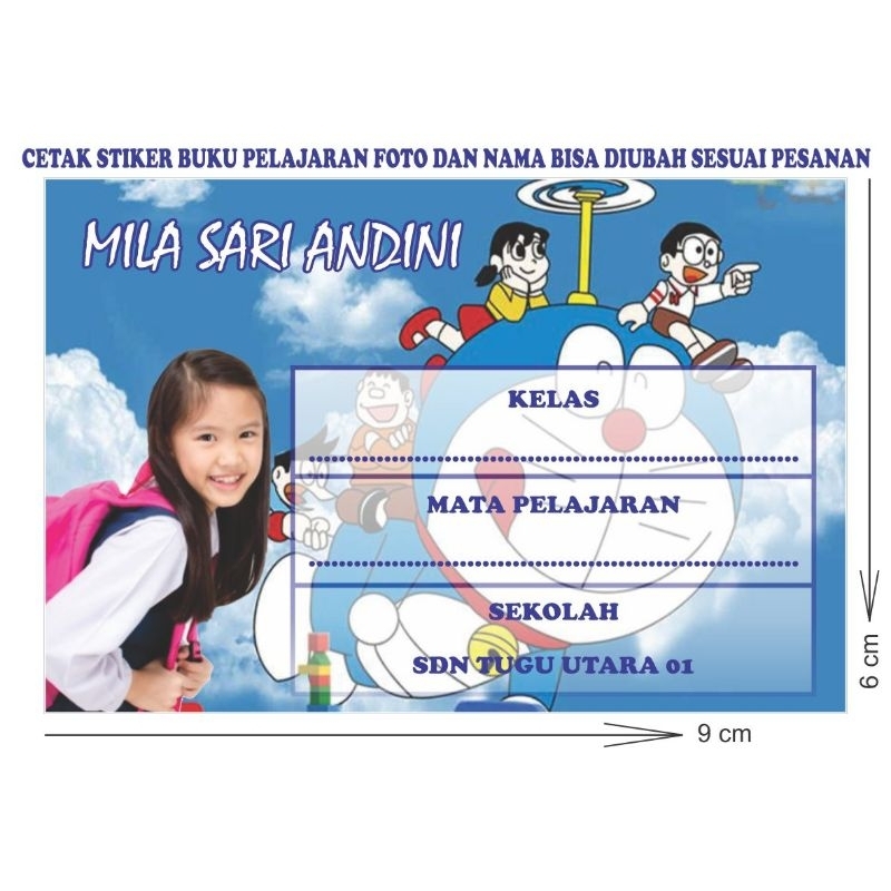 Custom PHOTO, NAME AND BACKGROUND TEXTBOOK STICKERS 1 PACK CONTAINS 25 ...