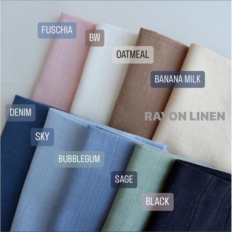 Rayon LINEN Fabric/PREMIUM RAYON LINEN Fabric | Shopee Philippines