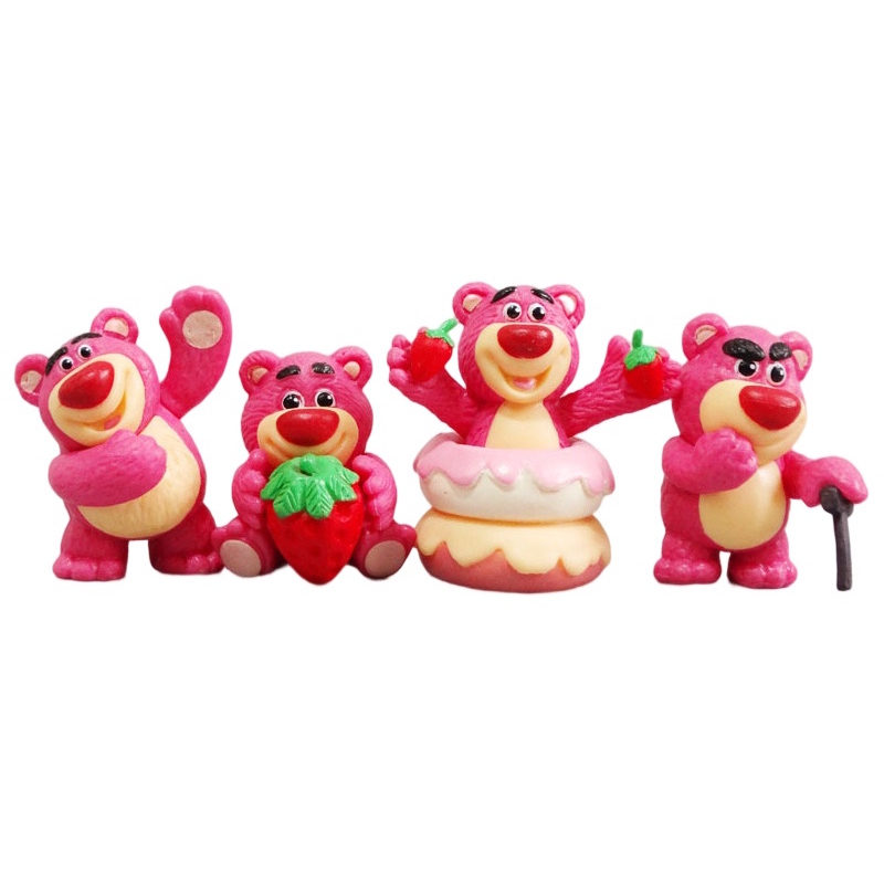 Lotso Hugging Bear Toy Story 3 Cake Topper Figure Set | Shopee Philippines