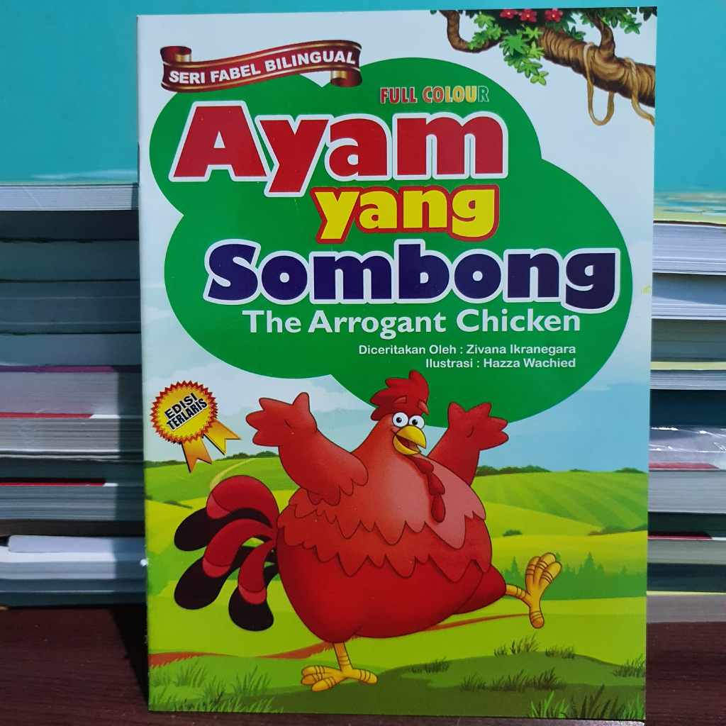 Children's Fairy Tale Book: Fabel Bilingual Series "Anxious Chicken ...