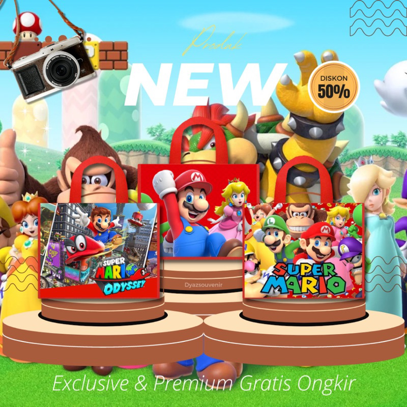 Super Mario Custom Goodiebag Premium Birthday Bag | Shopee Philippines