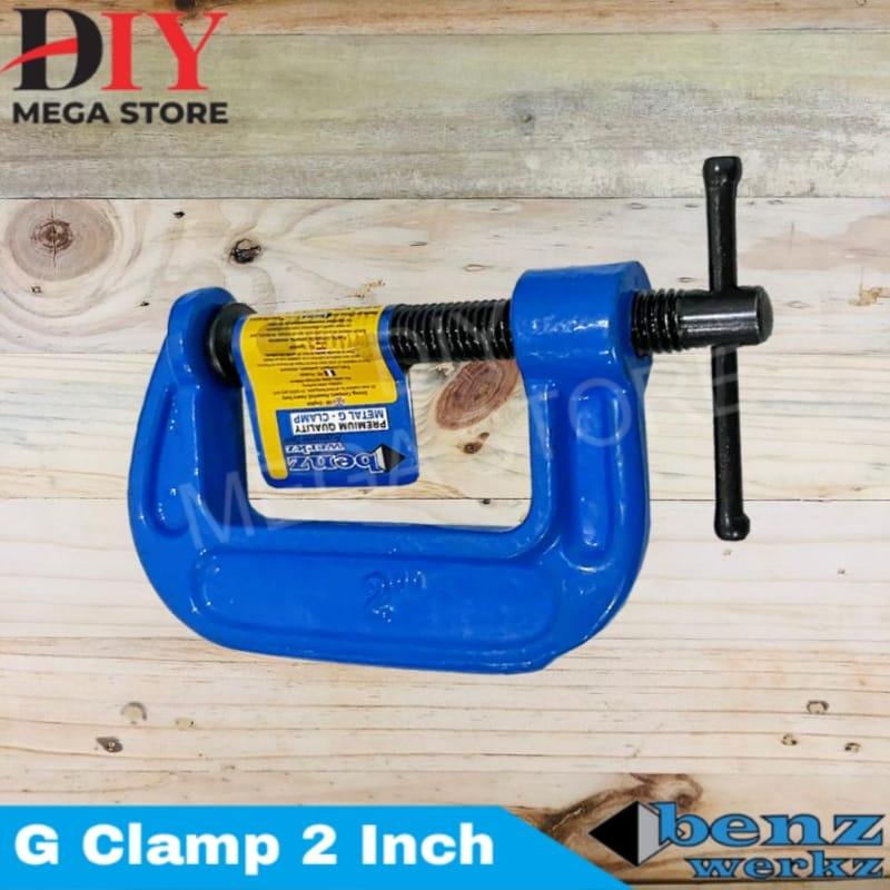 KAYU G clamp 2 inch wooden vise clamp G clamp 2" benz werkz BZ-9061 C ...