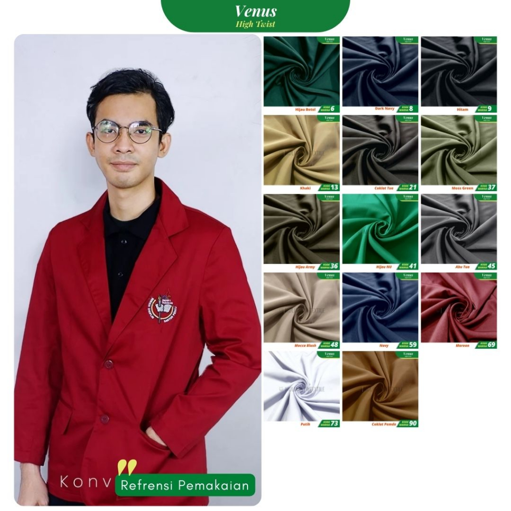 HTVN's Latest Premium High Twist Venus Office Uniform Pants Fabric ...