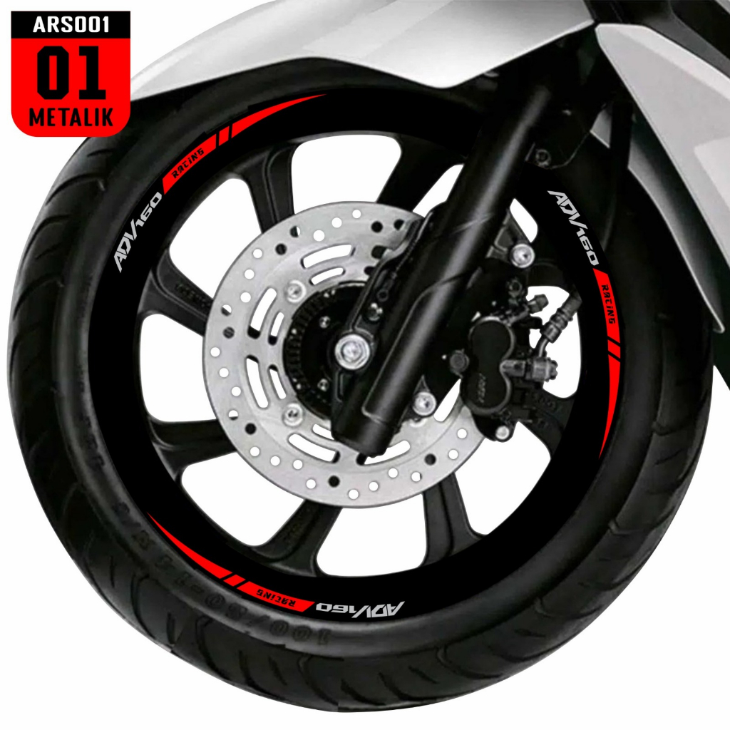 Honda ADV 160 Rim Cutting List Sticker ARS001 METALLIC Rim Variations ...