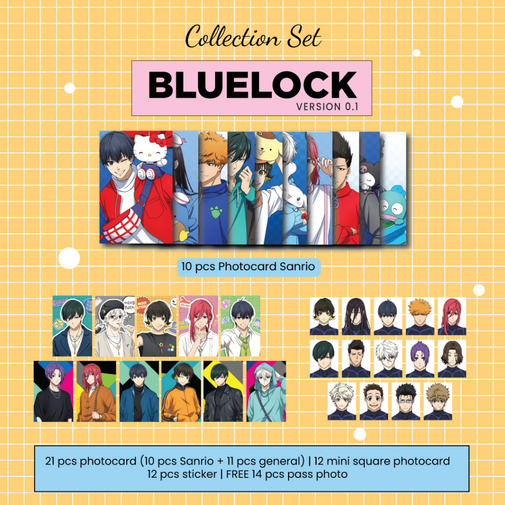 Blue Lock Ver.01 Photocard Pass Photo Sticker Bluelock | Shopee Philippines