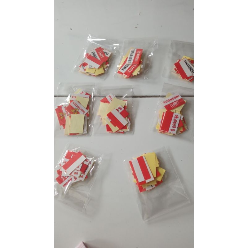 MERAH Red and white cheek stickers (3pcs) | Shopee Philippines