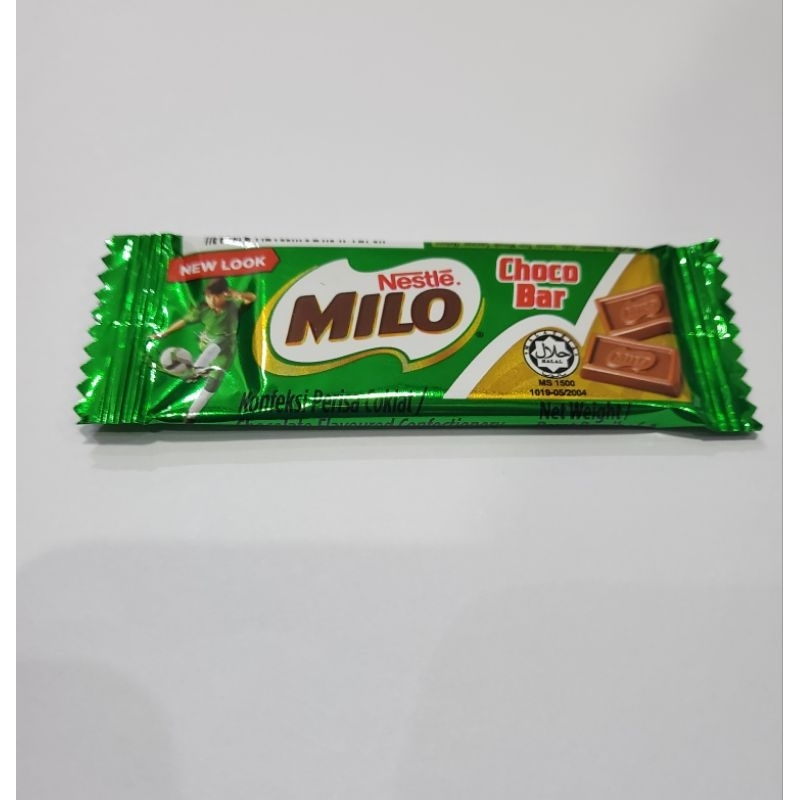 Chocolate milo choco bar malaysia retail 1 pcs (6 grams) | Shopee ...