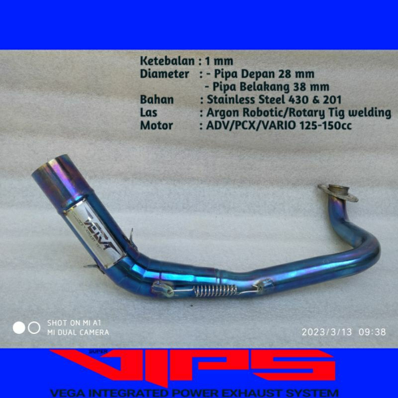 Racing exhaust neck VARIO NEW 125-150CC inlet 38 racing exhaust header ...