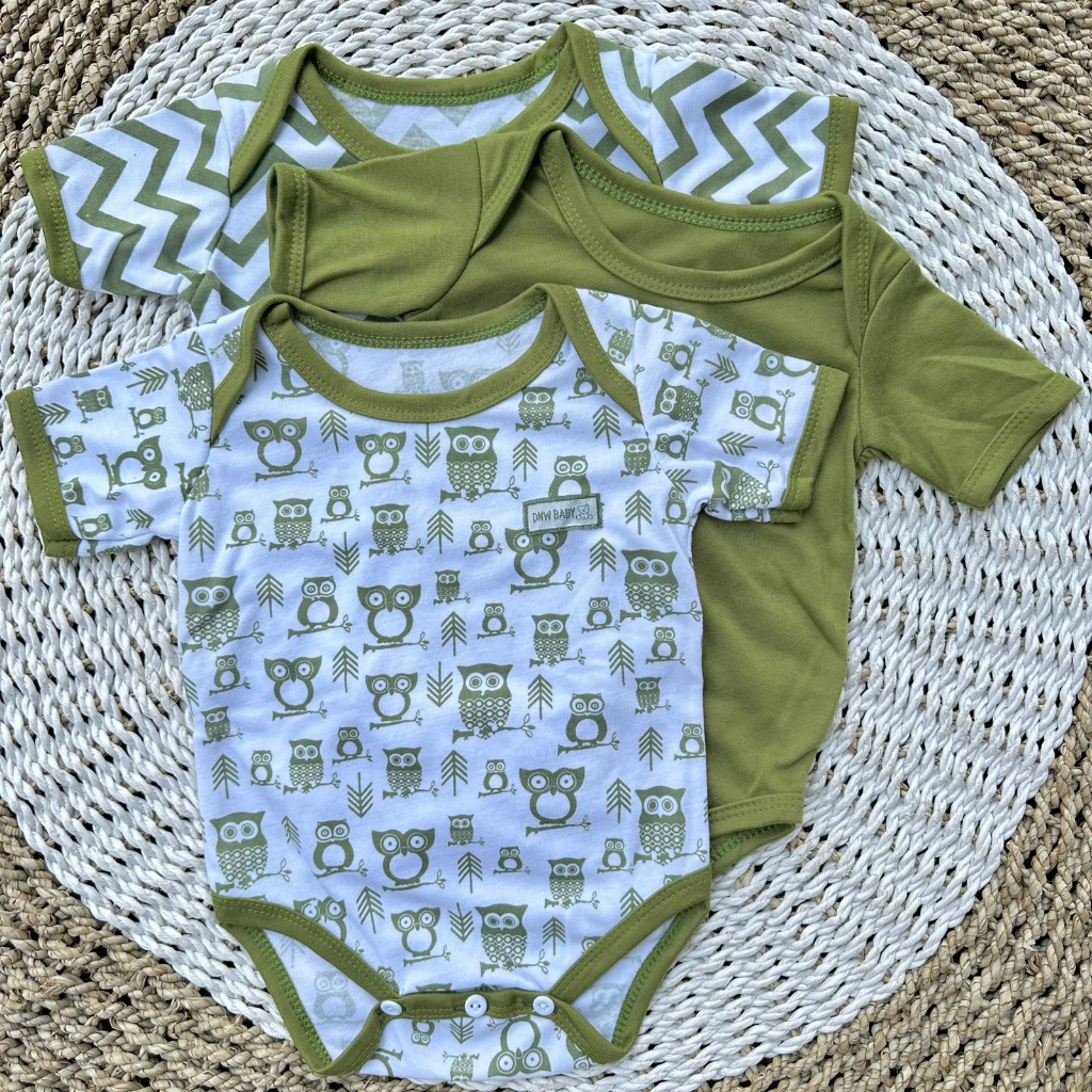 3pcs BABY Jumper Bodysuit Motif Full Sablon Jumper Newborn BABY SNI DNW ...