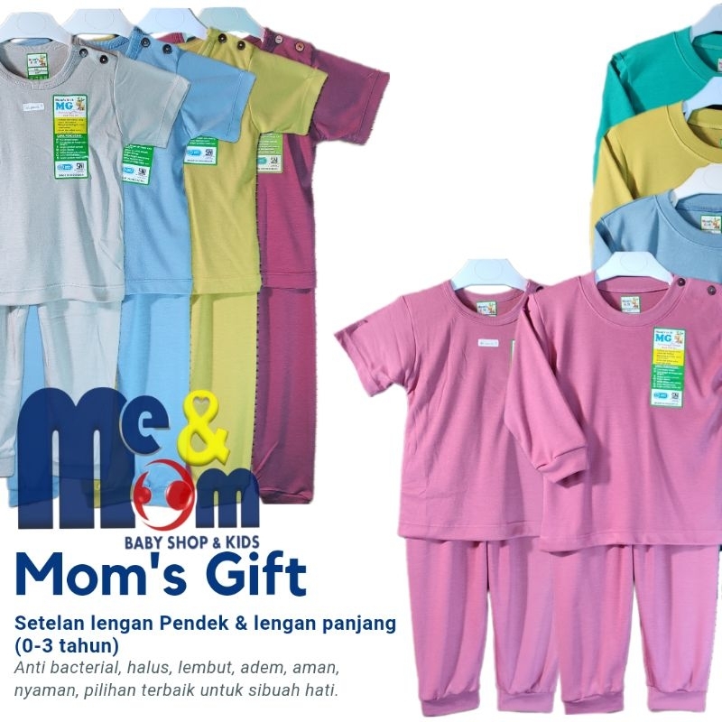Mom's Gift (MG) Baby and children's pajama sets, plain short and long ...