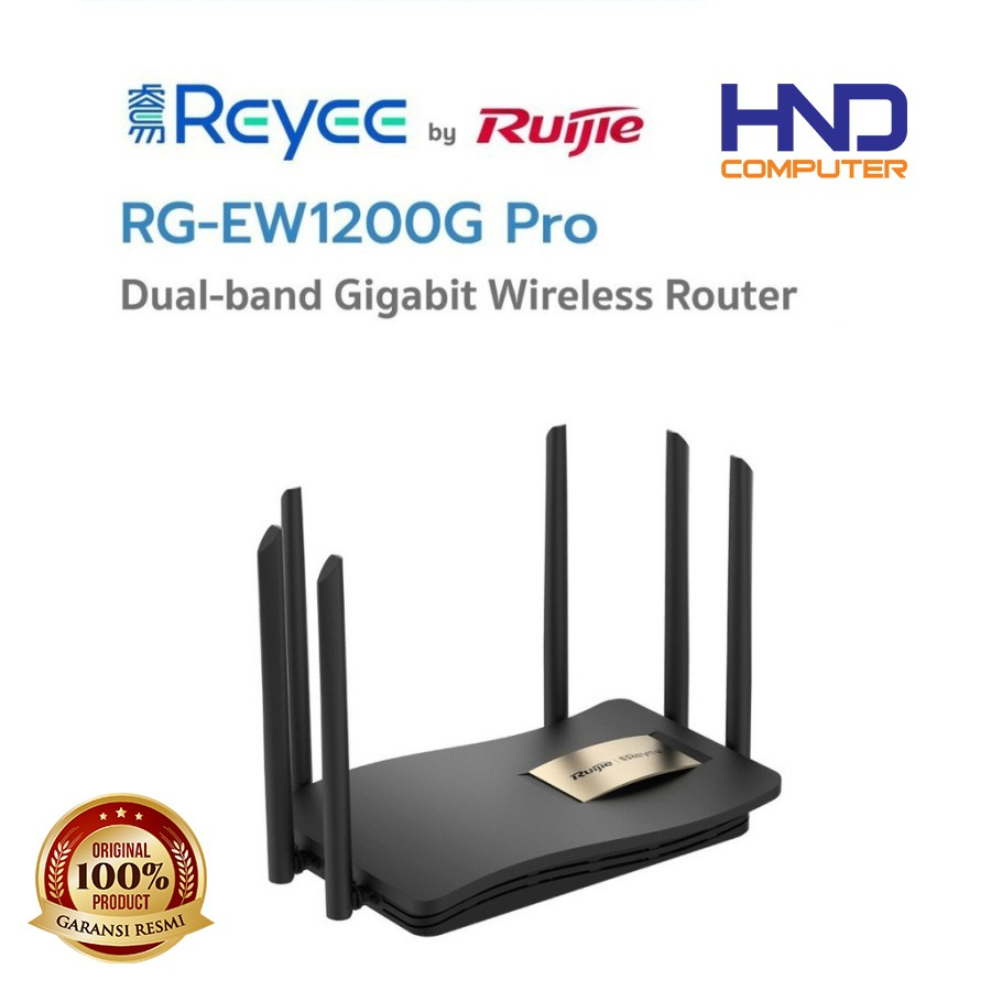 Ruijie REYEE RG-EW1200G PRO 1300M Dual-Band Gigabit Wireless Router ...