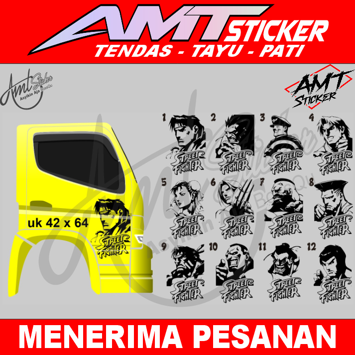 Truck/Pick Up/Car Side Door Stickers - Street Fighter Stickers - Can ...