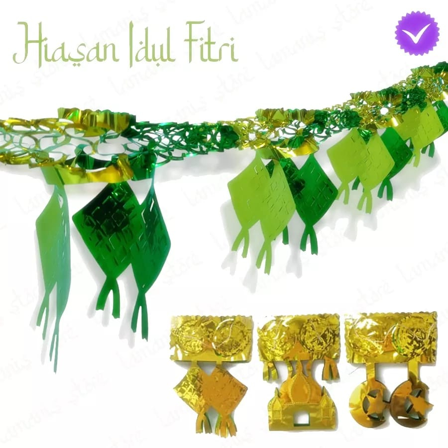 Eid Al-Fitr Pull Garland Ramadhan Decoration 2 meters | Shopee Philippines