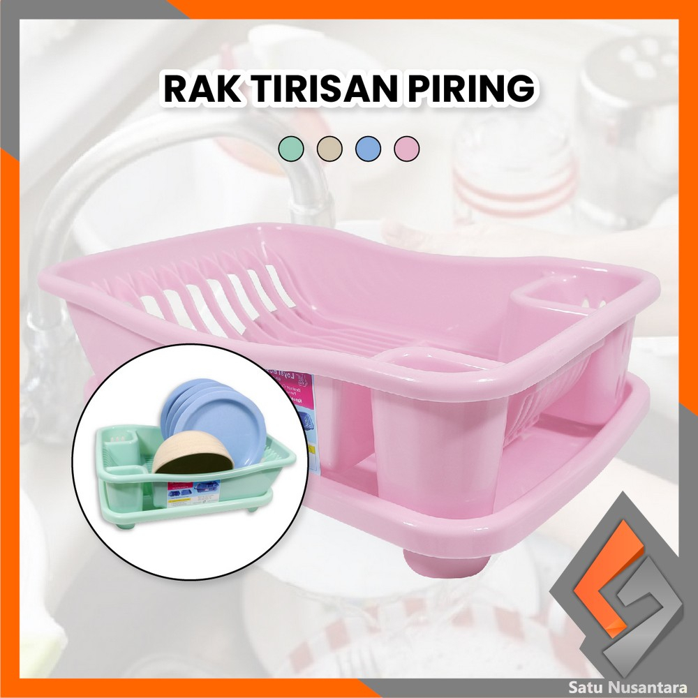 SN-C845 Multi-Purpose Plastic Dish Rack with Tray Sink Dish Drain Rack ...
